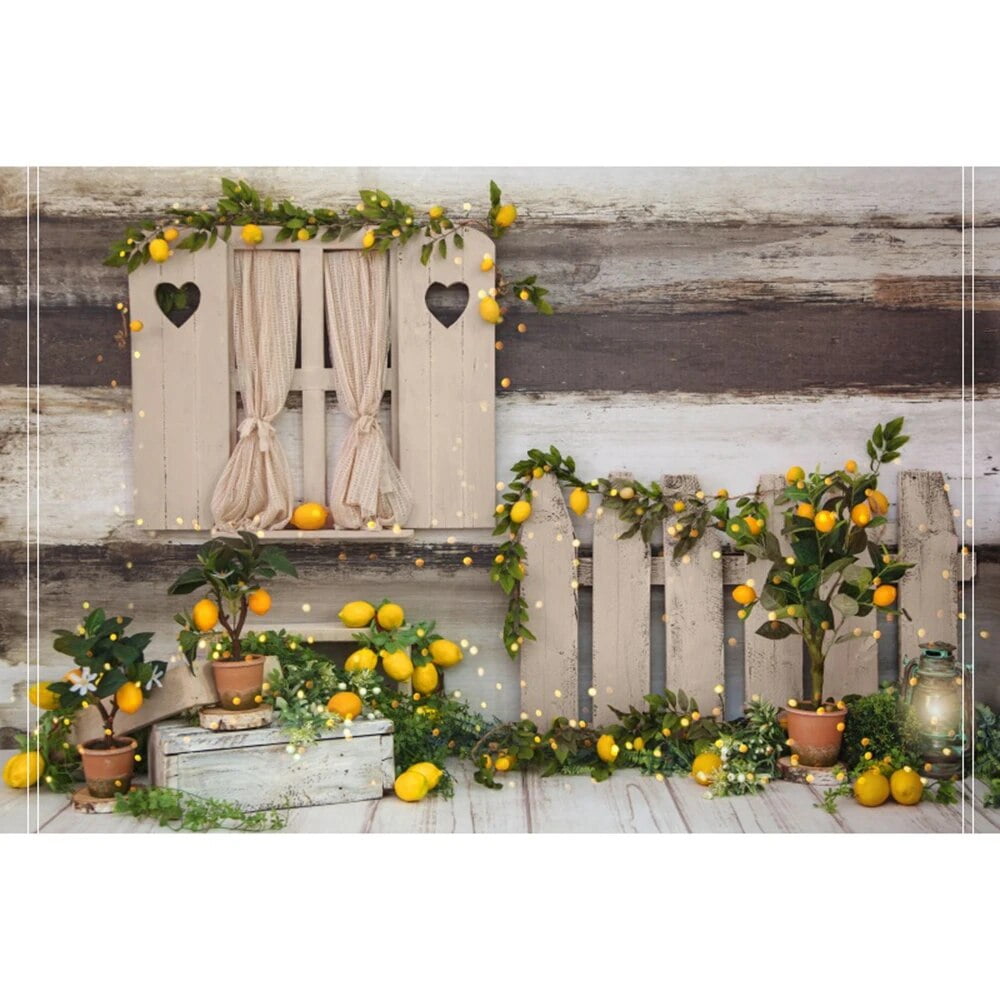 Spring Lemon Booth Shop Fruit Baby Shower 1st Birthday Party Portrait ...