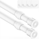 Spring Loaded Adjustable Tension Rod, Durable Non-Slip No Drilling ...