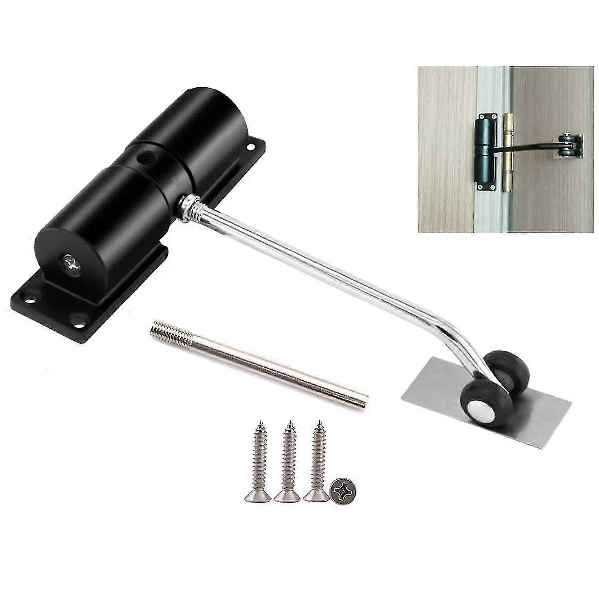 Spring Loaded Automatic Door Closer Zinc Alloy Adjustable Door Closer ...