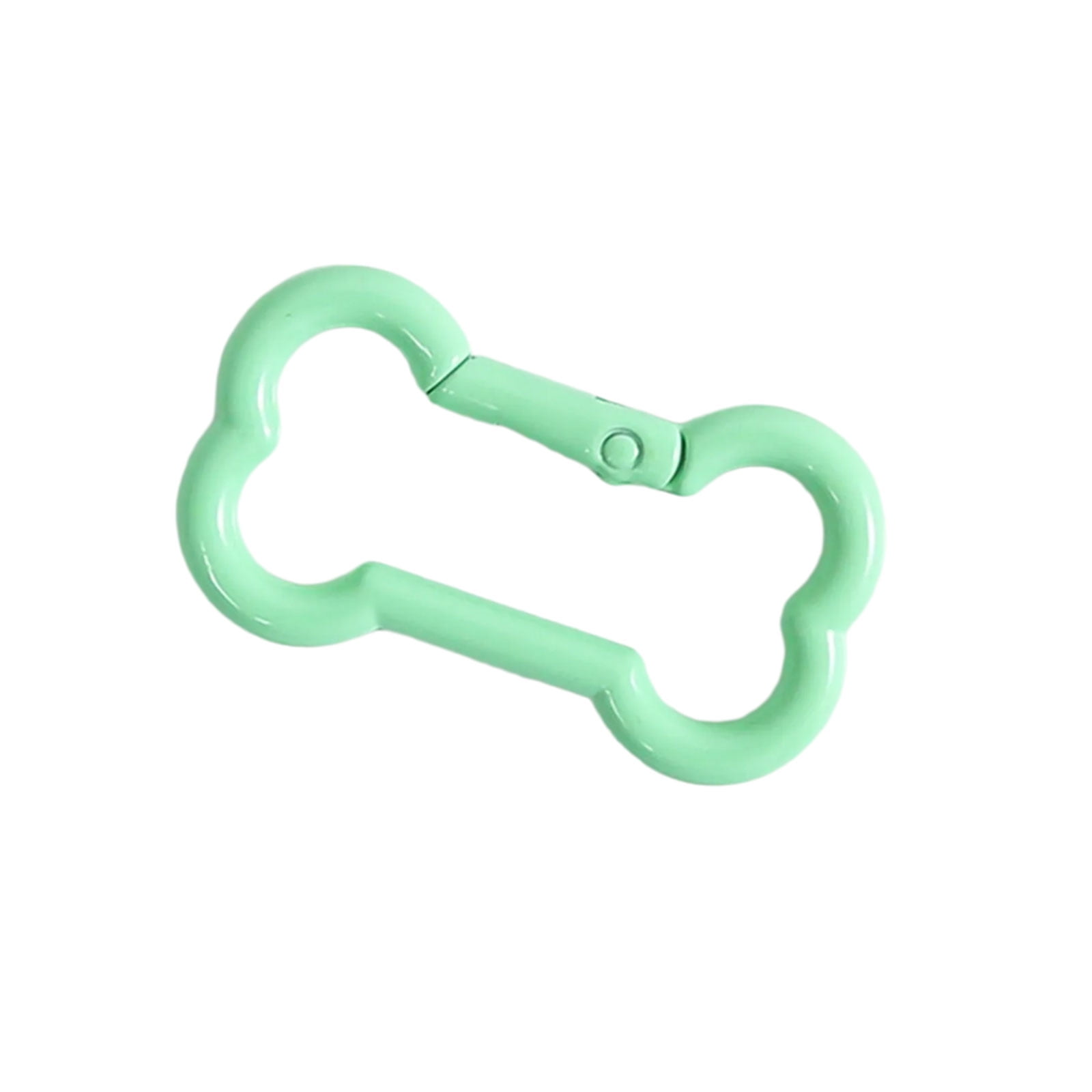 Spring Loaded Bone Keychain For Crafting Enthusiasts Glossy Multi Color ...