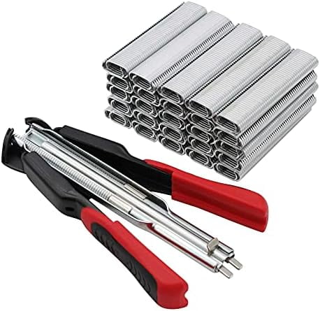 Spring Loaded Hog Ring Pliers Kit with 2500pcs Hog Rings Automatic ...
