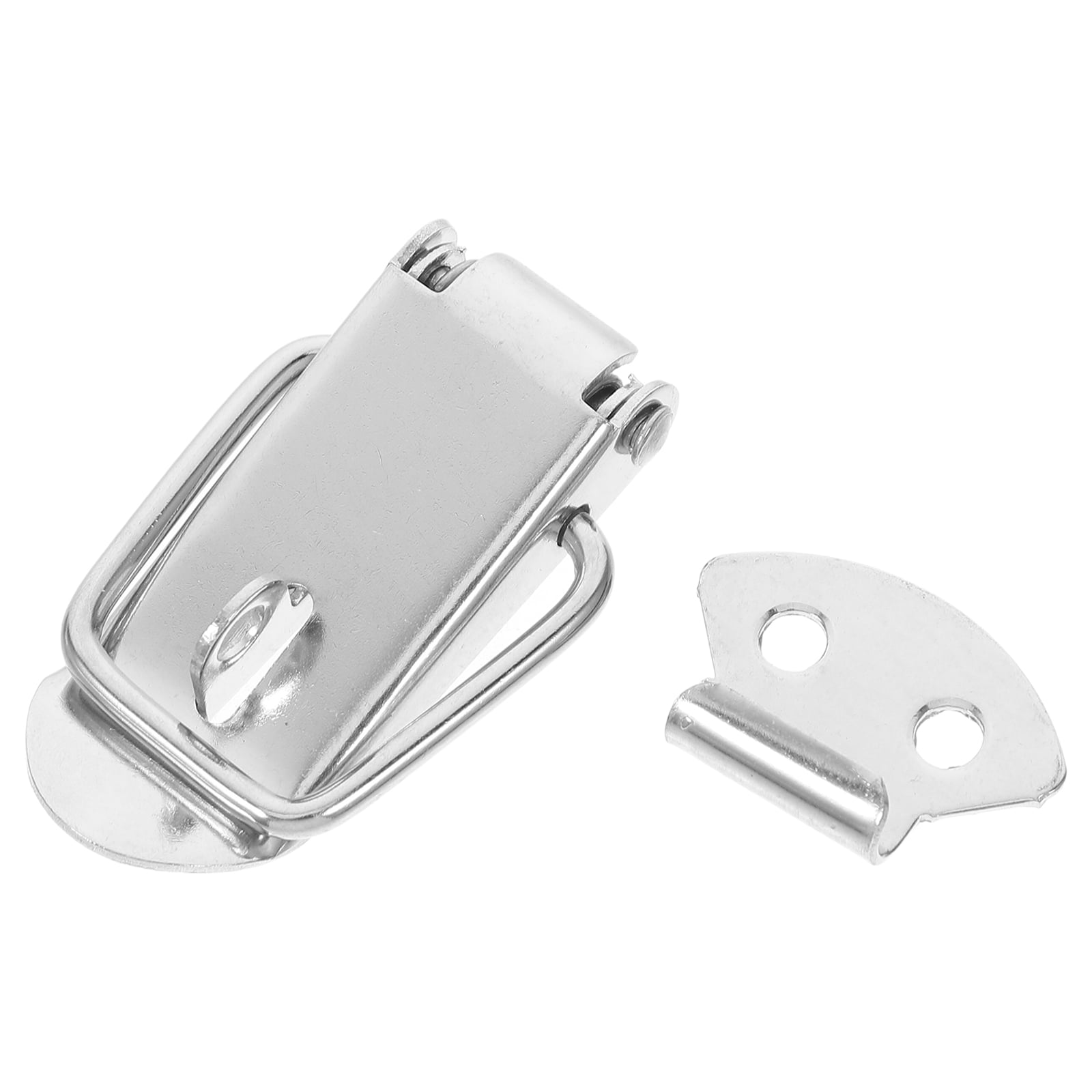 Spring Loaded Latch Fasteners Trailer Door Holder Steel Lock Silver ...