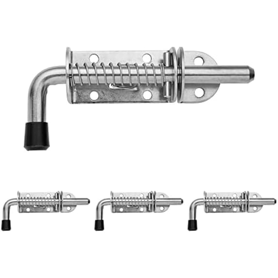 Spring Loaded Latch Pin, 304 Stainless Steel Barrel Bolt Thickened 2mm ...