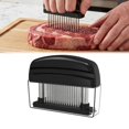 Spring-Loaded Meat Tenderizer, 48 Stainless Steel Sharp Needle Blades ...