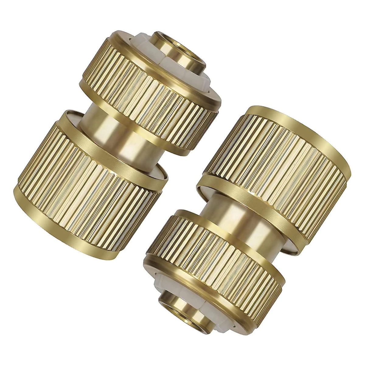 Spring Loaded Mechanism Garden Hose Connectors, Easy Off-And-On Adapter ...