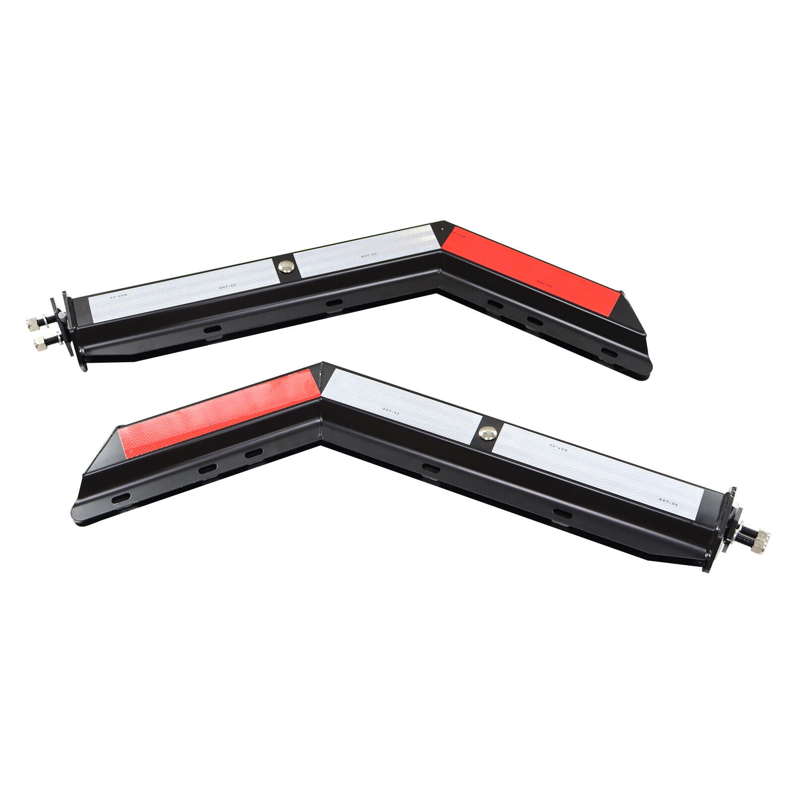 Spring Loaded Mud Flap Hanger Pair Angled Black for Semi Truck 1.125 ...