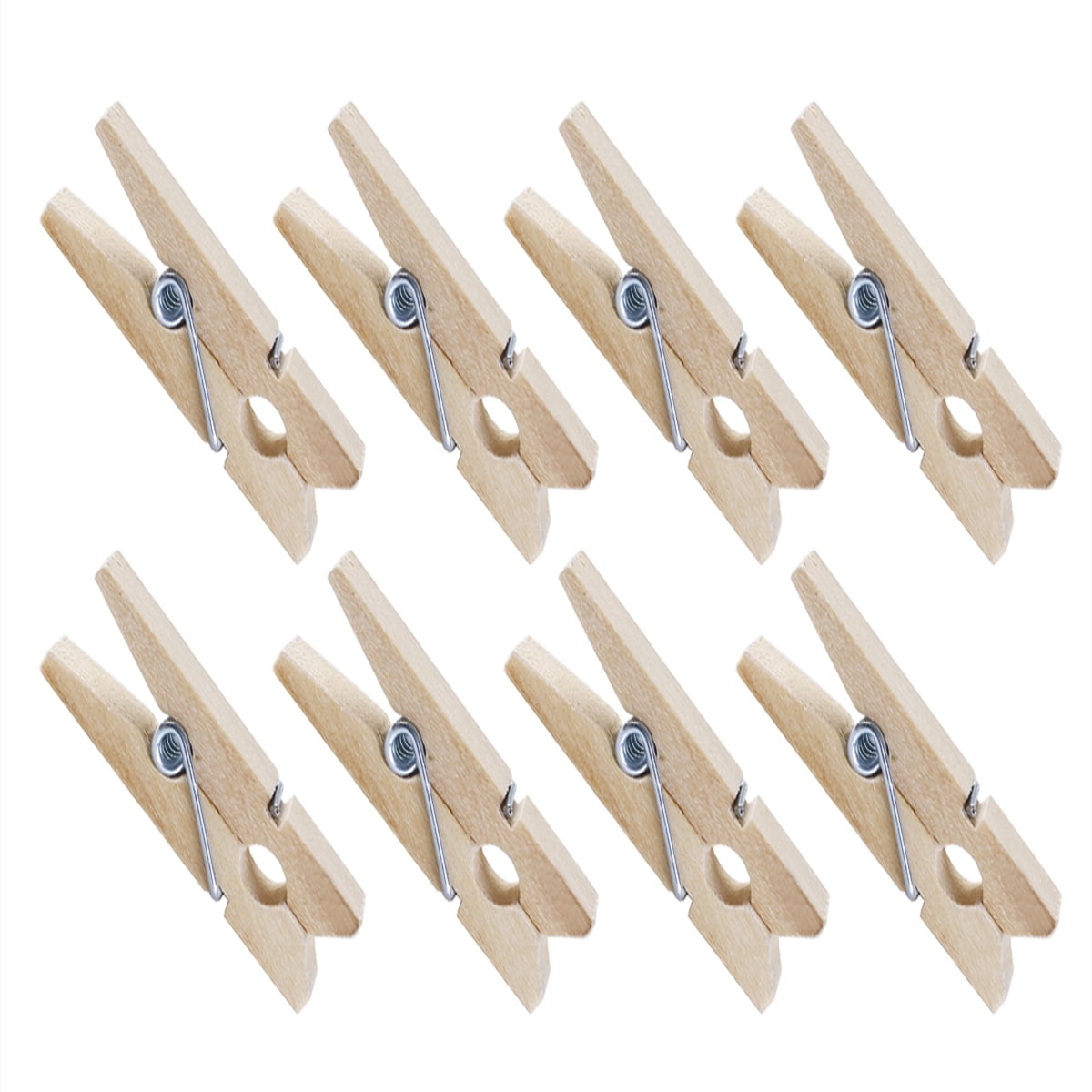 Clispeed Bamboo Clothespin For Tiny Clips 100Pack 1.4*0.4*0.3in ...