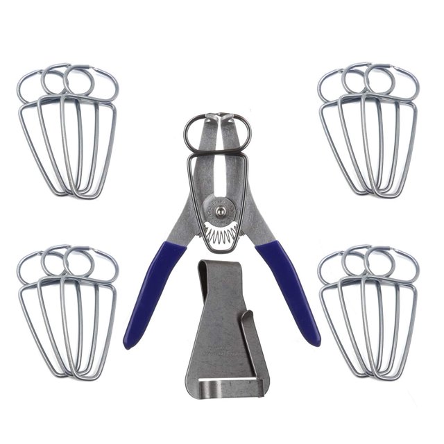 Spring Loaded Pliers with 13 Miter Clamps and Clamp Clip Holder ...