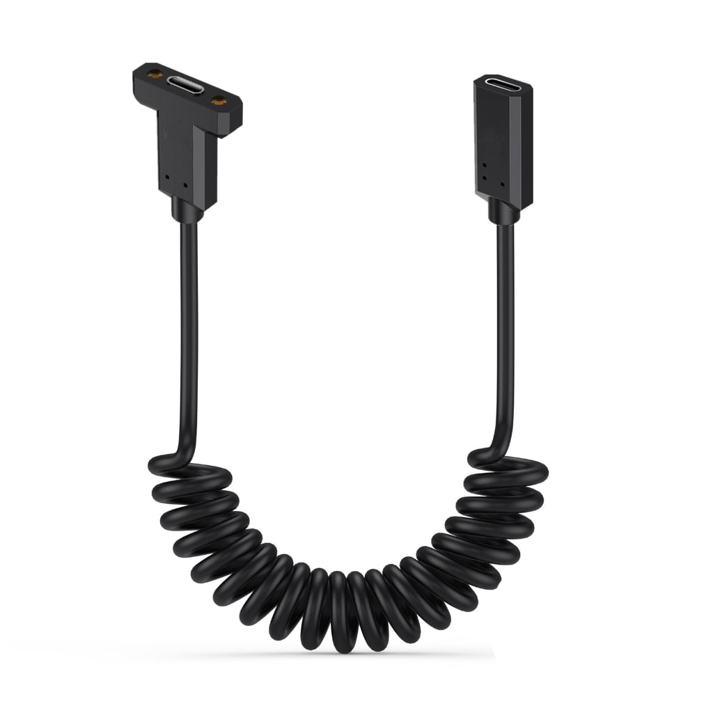 Spring Loaded USB5 Type C Extension Cord 16K Display 240W PD3 1 ...