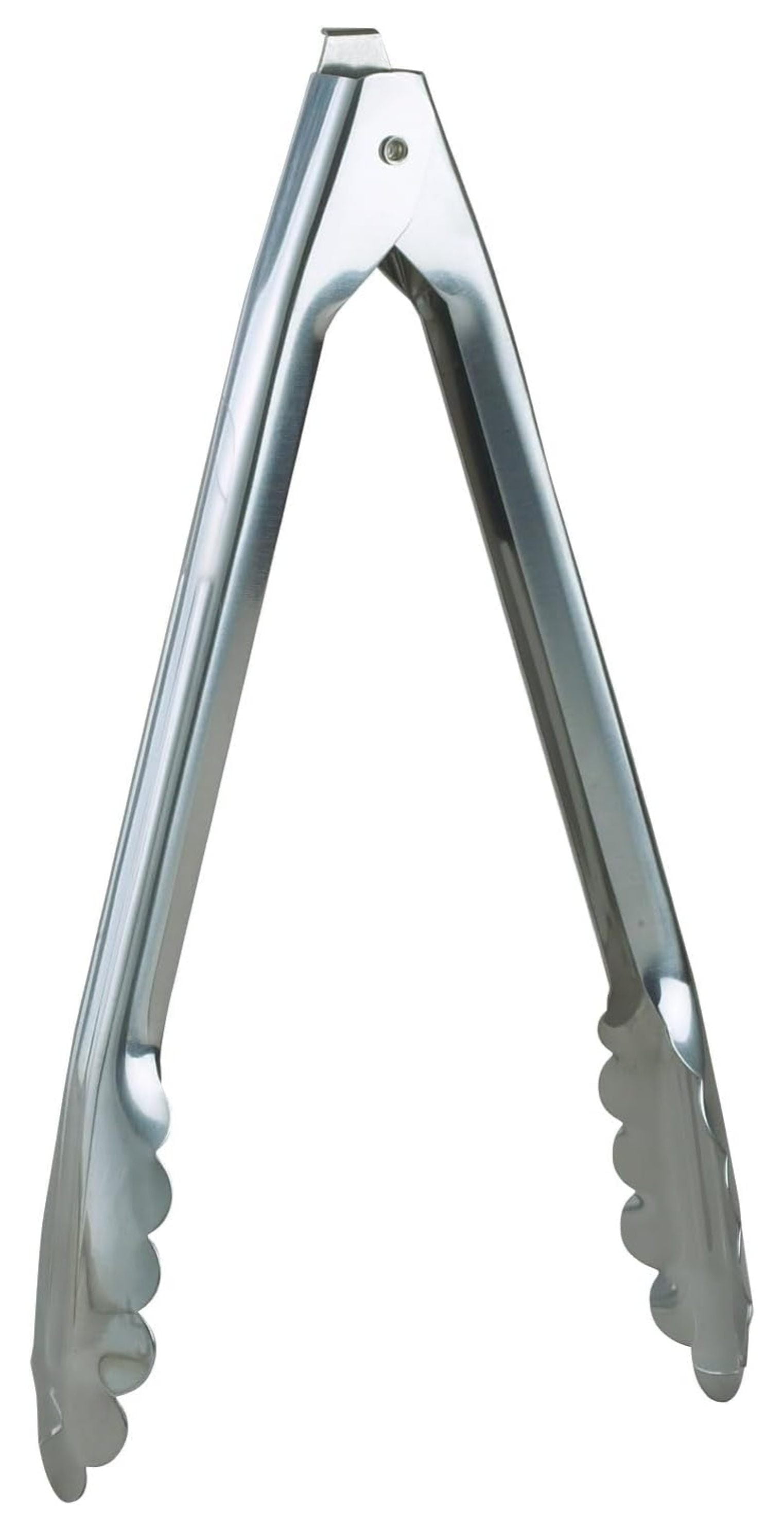 Spring Locking Kitchen Cooking Serving Food Barbecue Tong, Scalloped ...