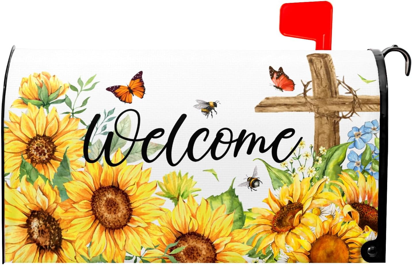 Spring Magnetic Mailbox Covers Flower Mailbox Covers Magnetic Standard ...