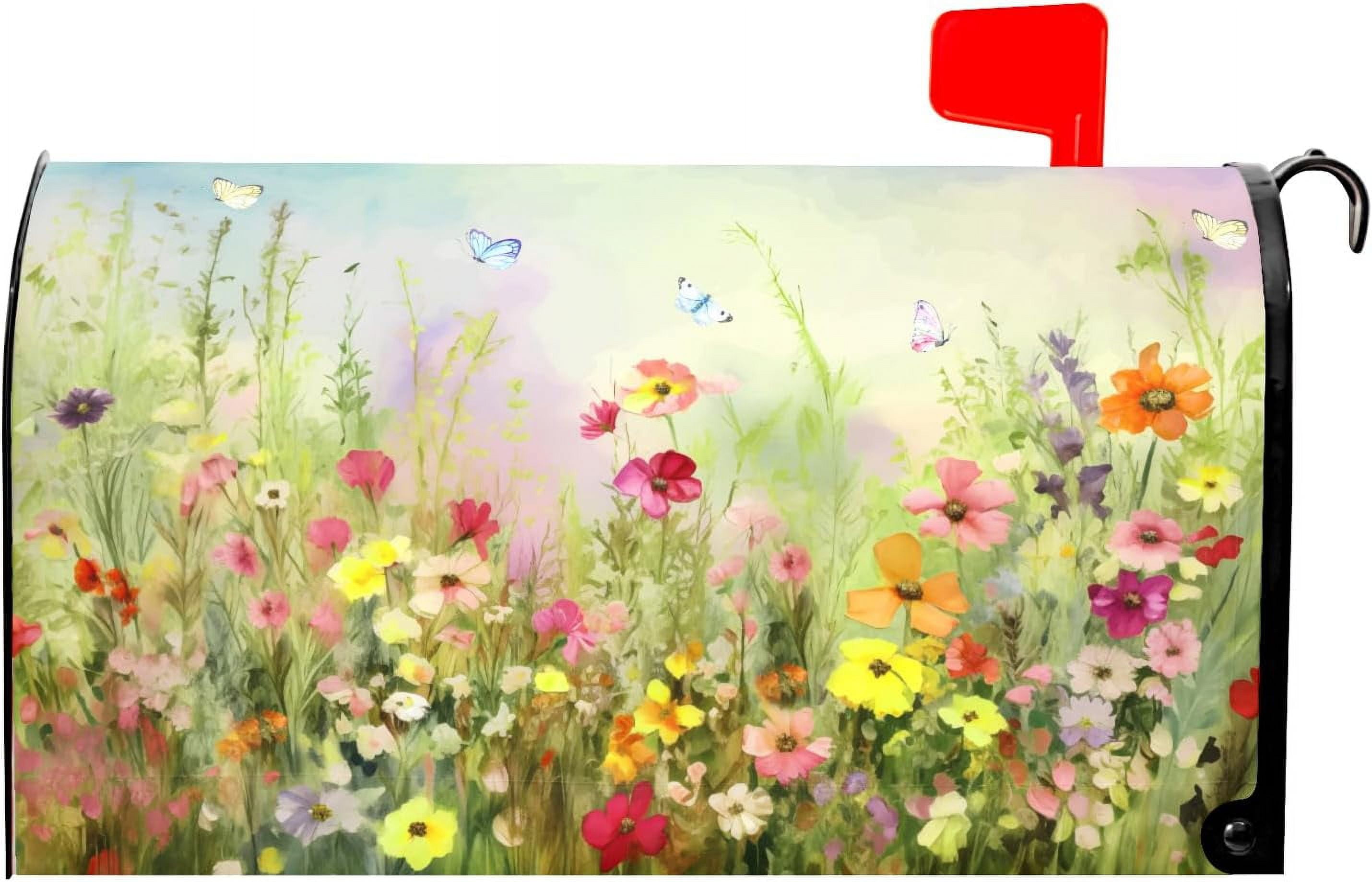 Spring Magnetic Mailbox Covers Flower Mailbox Covers Magnetic Standard ...