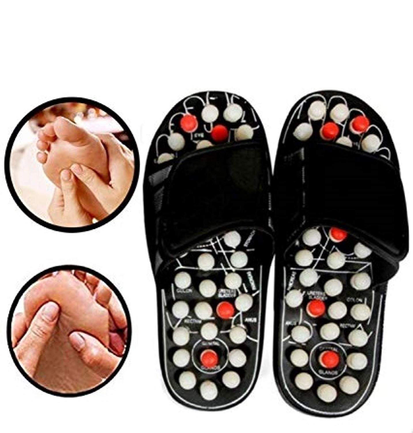 Spring Magnetic Therapy Sandals Accu Paduka Acupressure Foot Massager ...