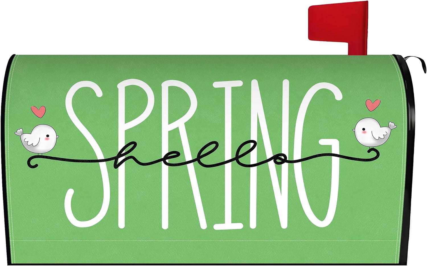 Spring Mailbox Cover 25.5x21 Inch, Hello Spring Post Letter Box Covers ...