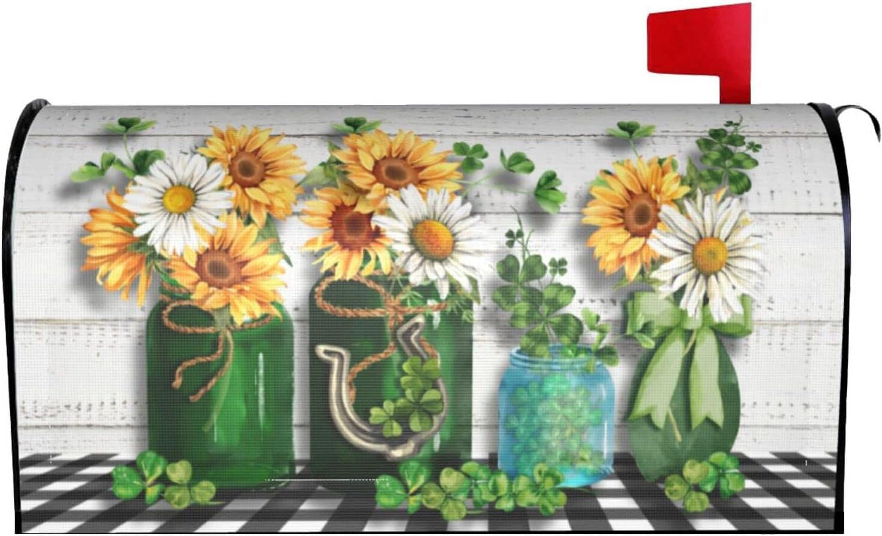 Spring Mailbox Covers Magnetic Standard Size 18x21inch Daisies ...