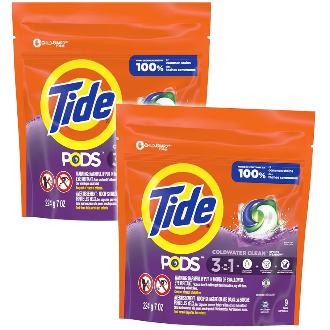 Spring Meadow Bliss - Tide Pods 3 in 1 Laundry Detergent Pacs (18 Total ...