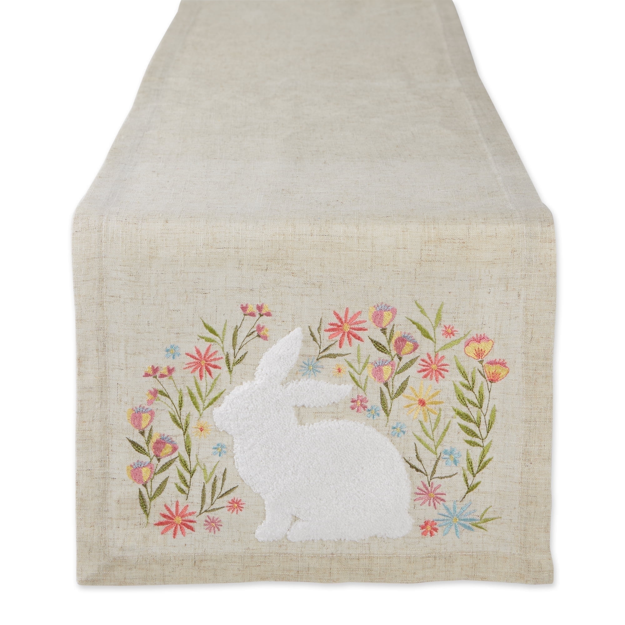 Spring Meadow Embroidered Table Runner 14x108 - Walmart.com