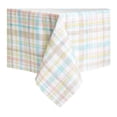 Spring Medley Pastel Plaid Cotton Rich Tablecloth 60x120 Oblong ...