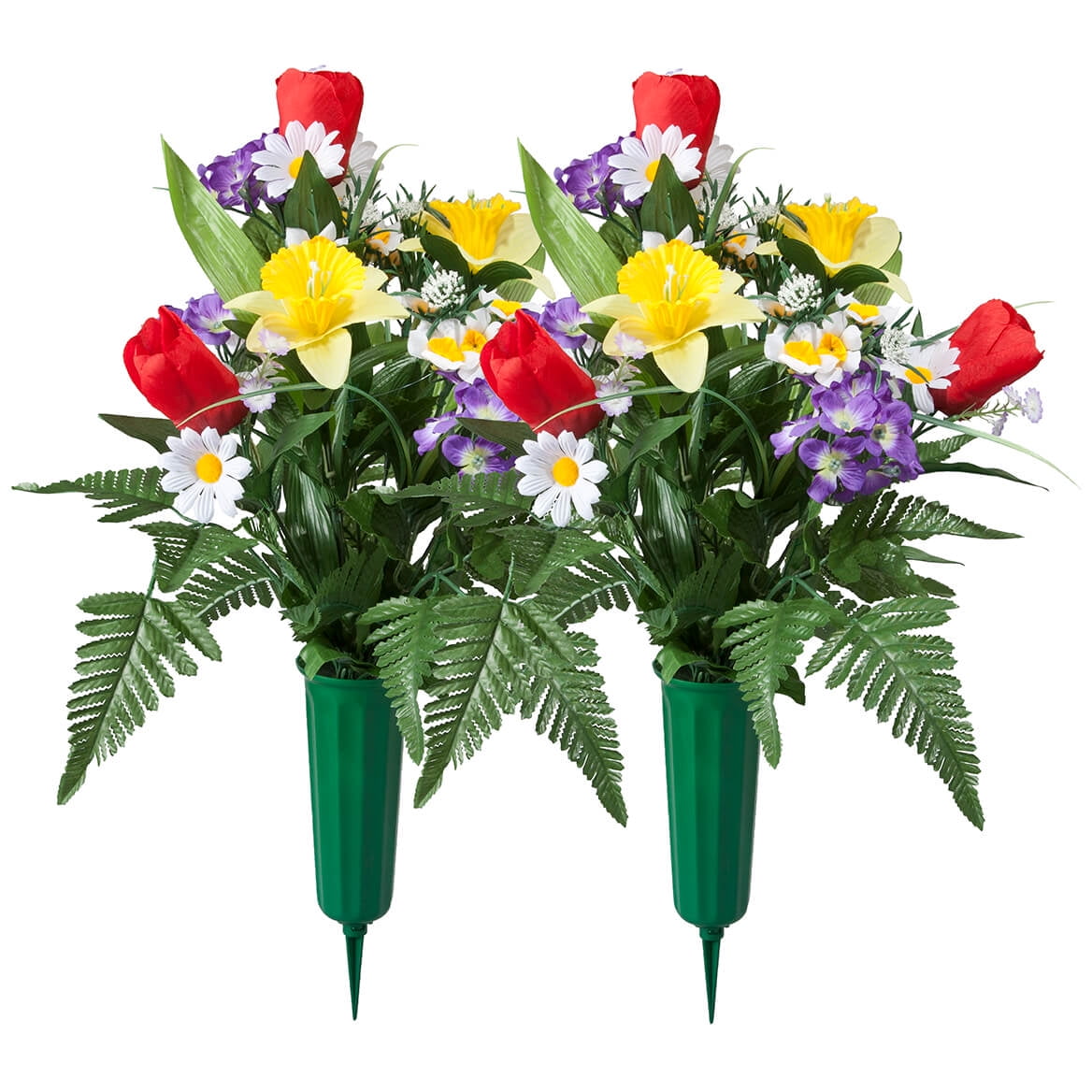 OakRidgeTM Spring Memorial Artificial Cemetery Flowers Arrangements ...
