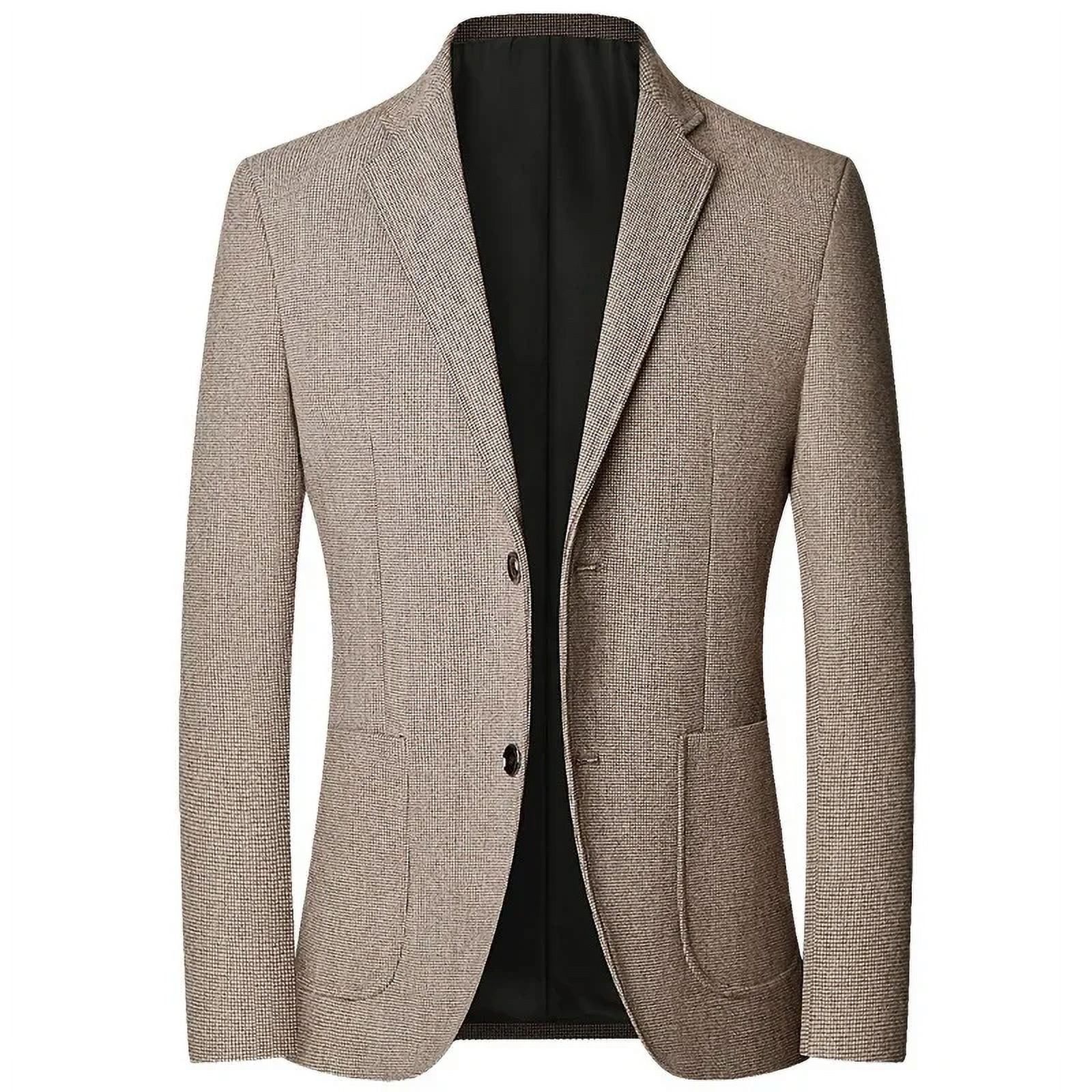Spring Men Blazers Suit Jackets Solid Business Casual Suits Male ...