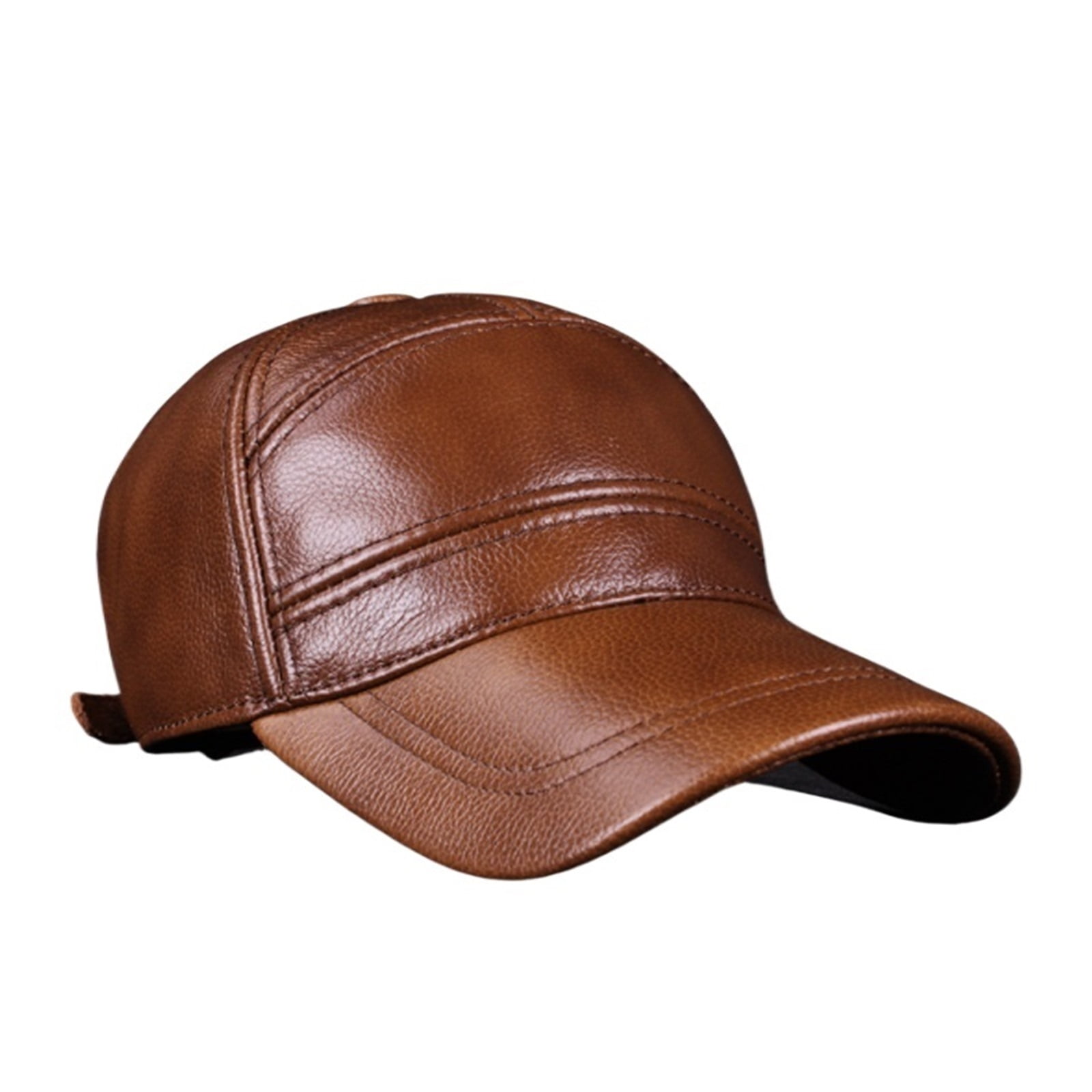 Spring Men Genuine Leather Baseball Caps Cowhide Men Youth Duck Tongue ...
