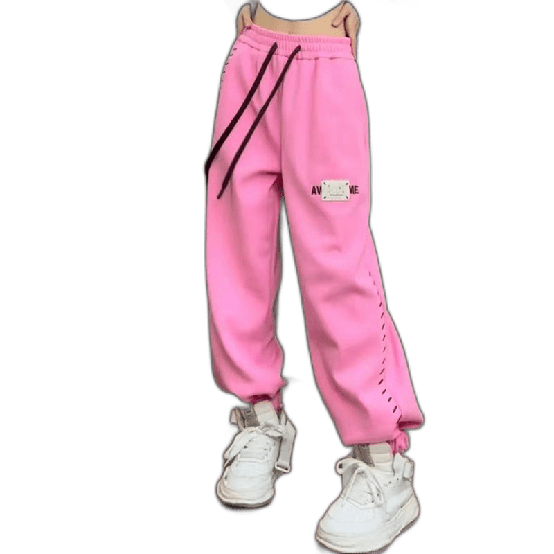 Spring Men'S And Women'S Trousers Drawing Rope Elasticity Loose Slimming Wild Beam Haron Pants ...