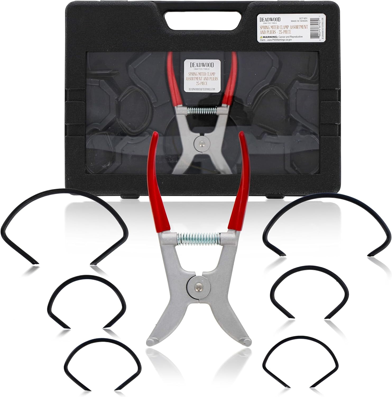 Spring Miter Clamp Assortment & Pliers 25-Piece Tool Kit – Corner ...