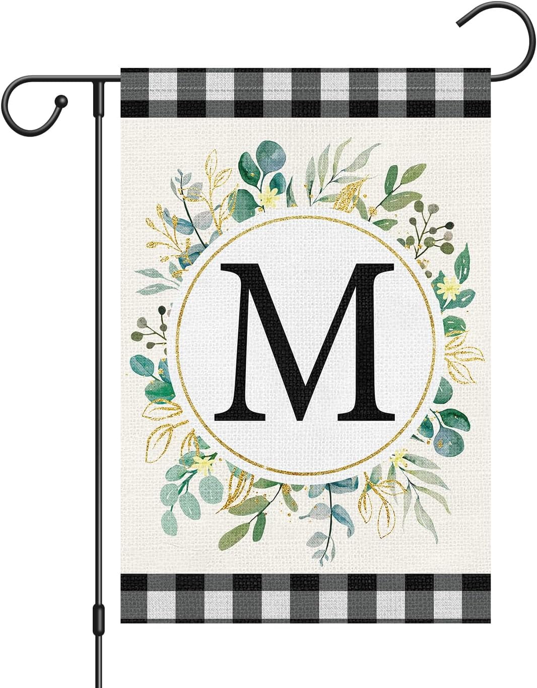 Spring Monogram Letter M Garden Flag Double Sided , Small Welcome ...