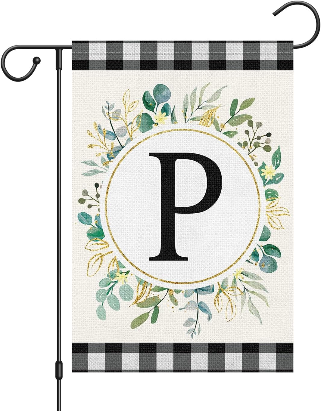 Spring Monogram Letter P Garden Flag Double Sided , Small Welcome ...