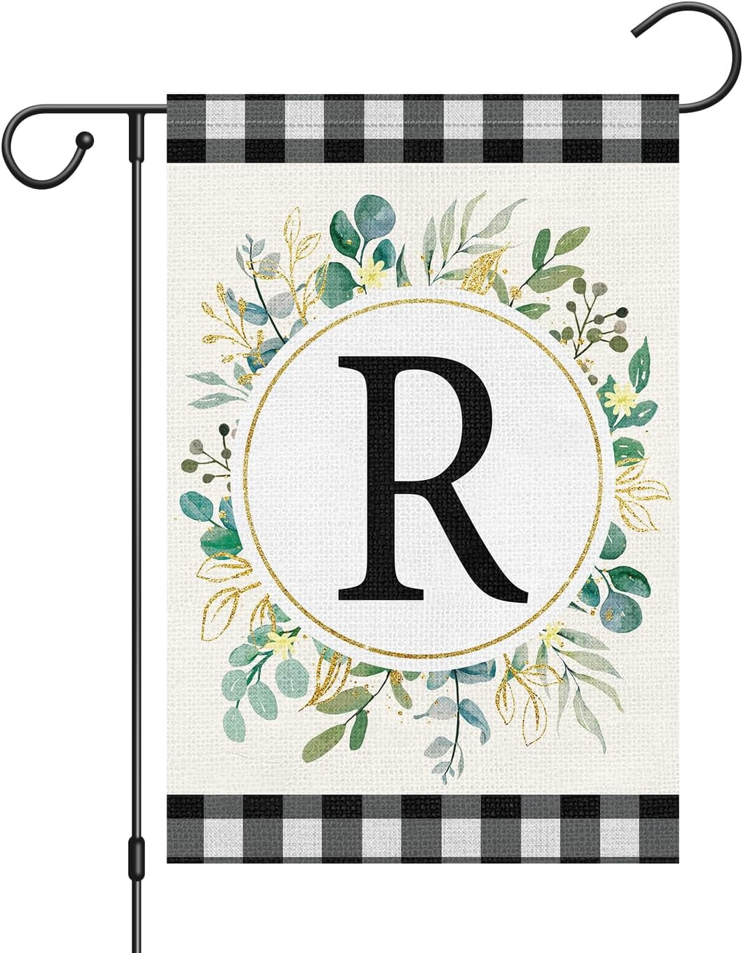 Spring Monogram Letter R Garden Flag Double Sided , Small Welcome ...