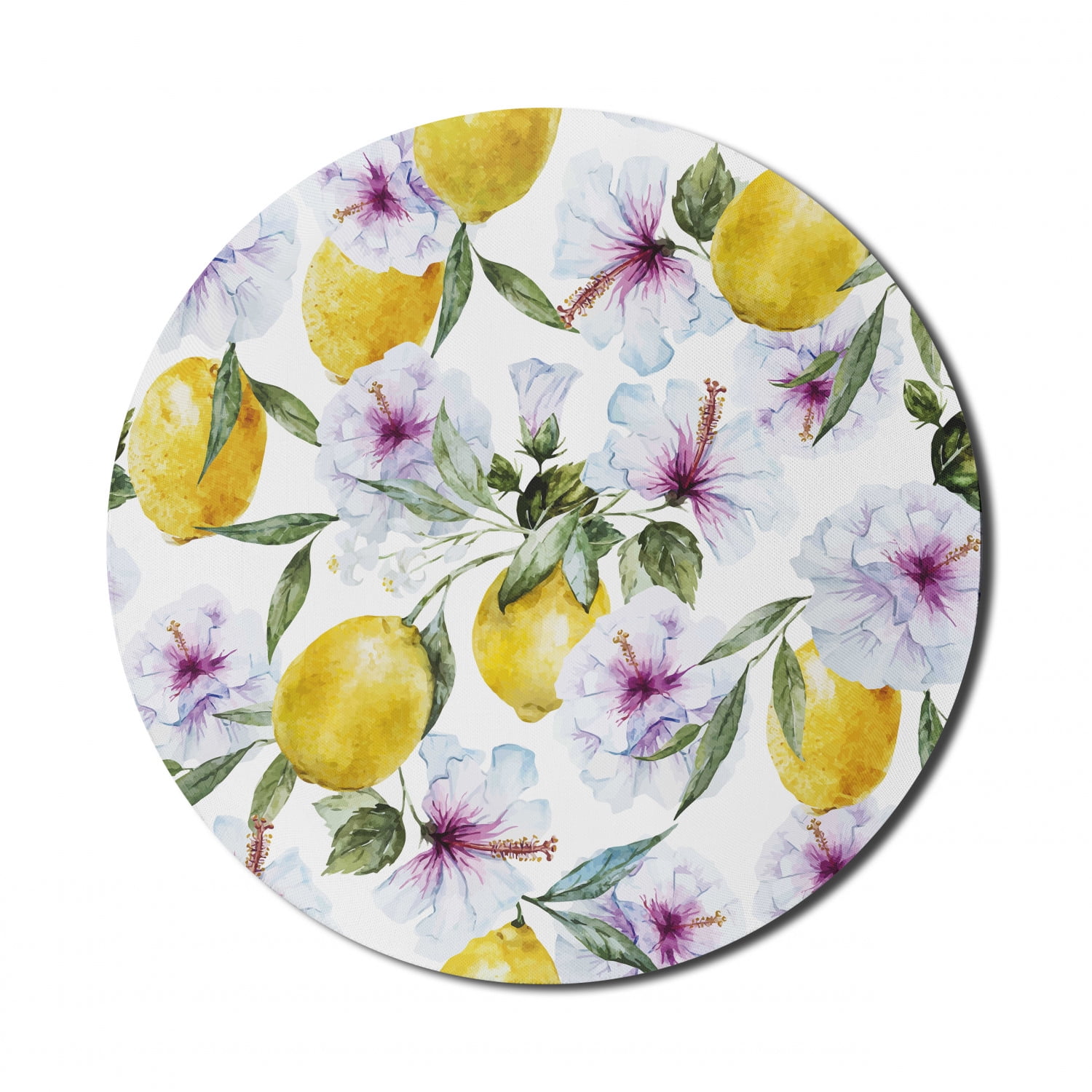 Spring Mouse Pad for Computers, Flowers Lemons Essence Refreshing ...