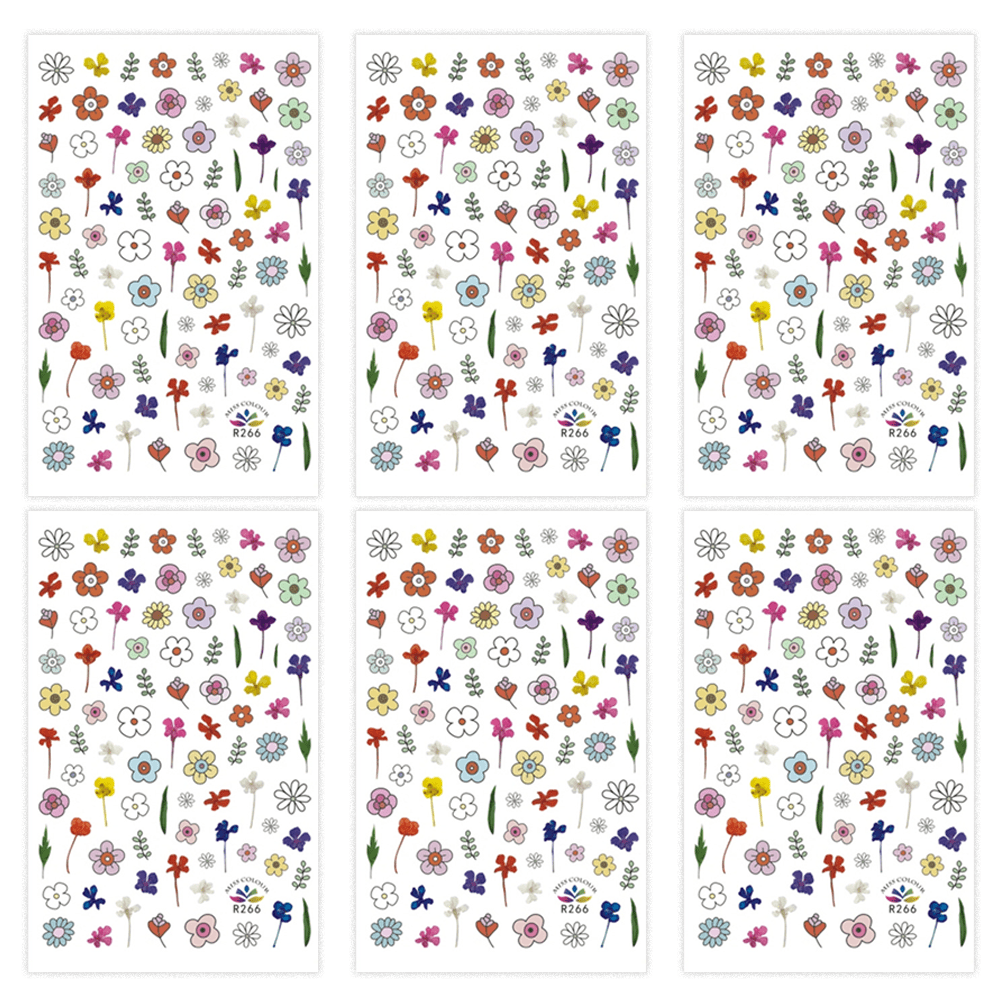 Spring Nail Art Stickers Decals Self-Adhesive Manicure Tips Nail ...