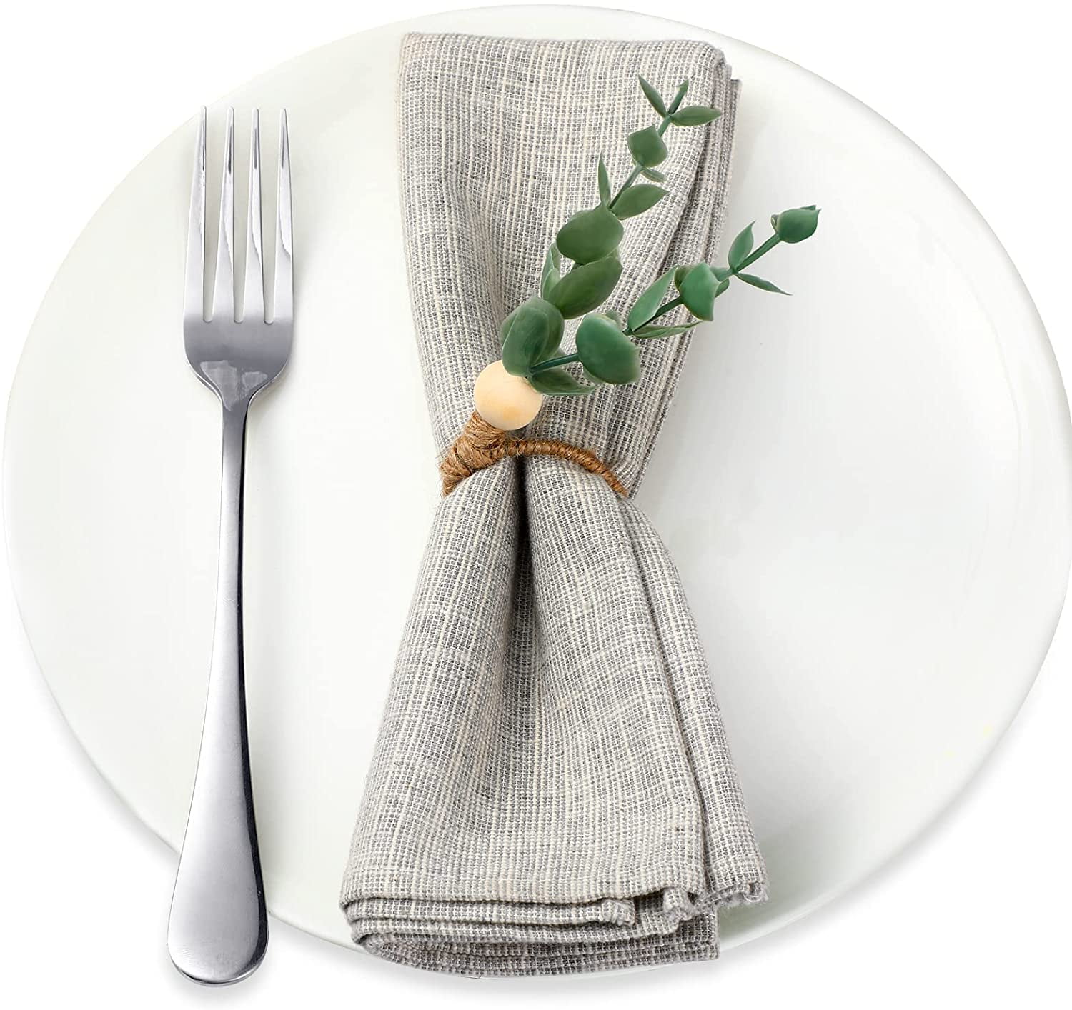 Spring Napkin Rings Set Eucalyptus Napkin Rings Greenery Napkin Rings ...