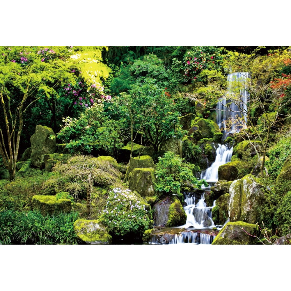 Spring Natural Scenery Backdrop for Photography Waterfall Mountain ...