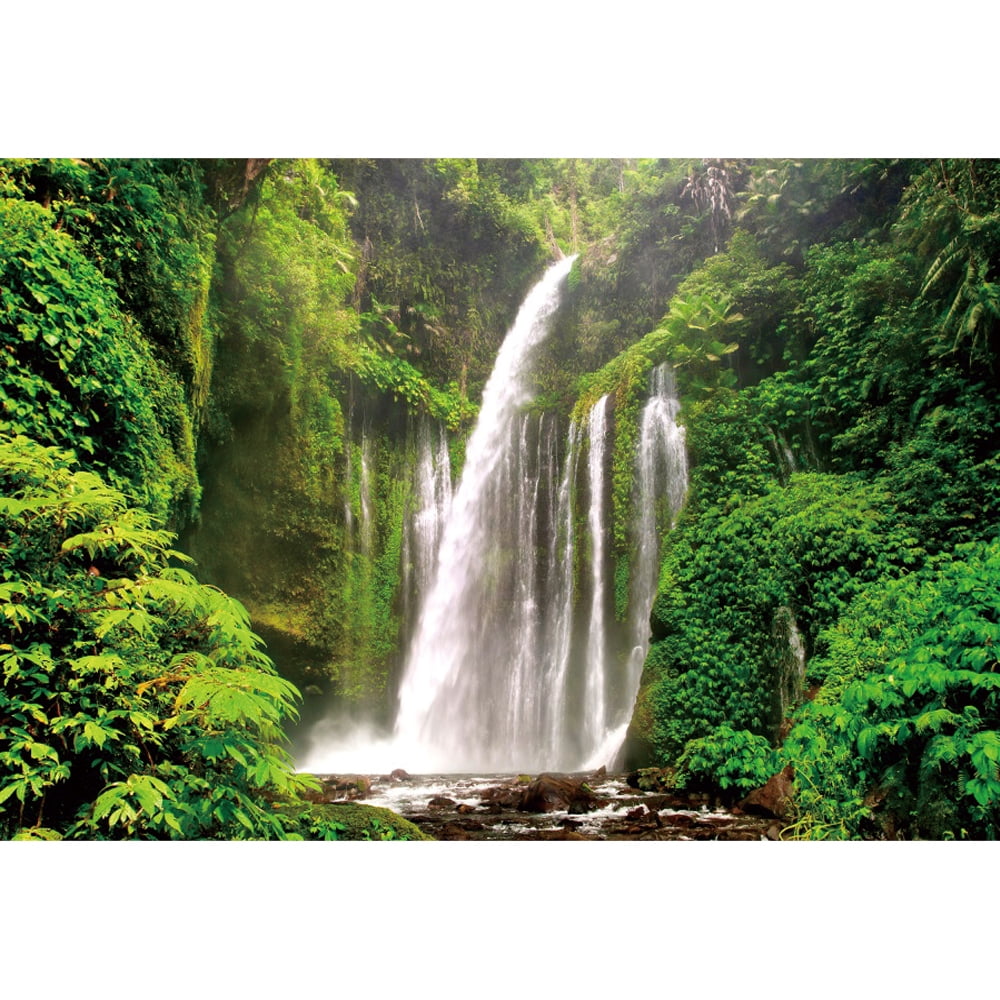 Spring Natural Scenery Backdrop for Photography Waterfall Mountain ...