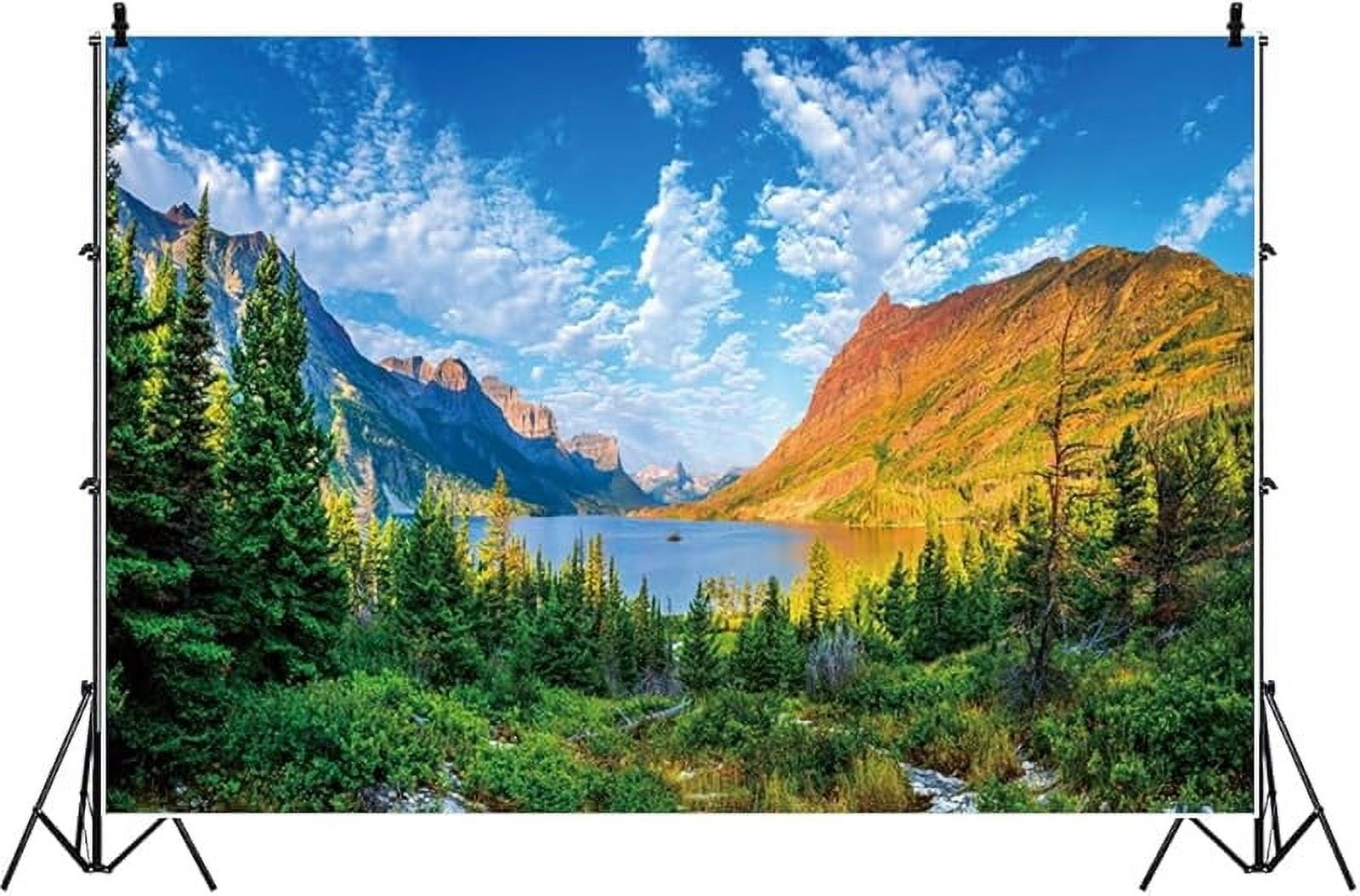 Spring Natural Scenery Photography Backdrop Verdant Forest Trees Plants ...