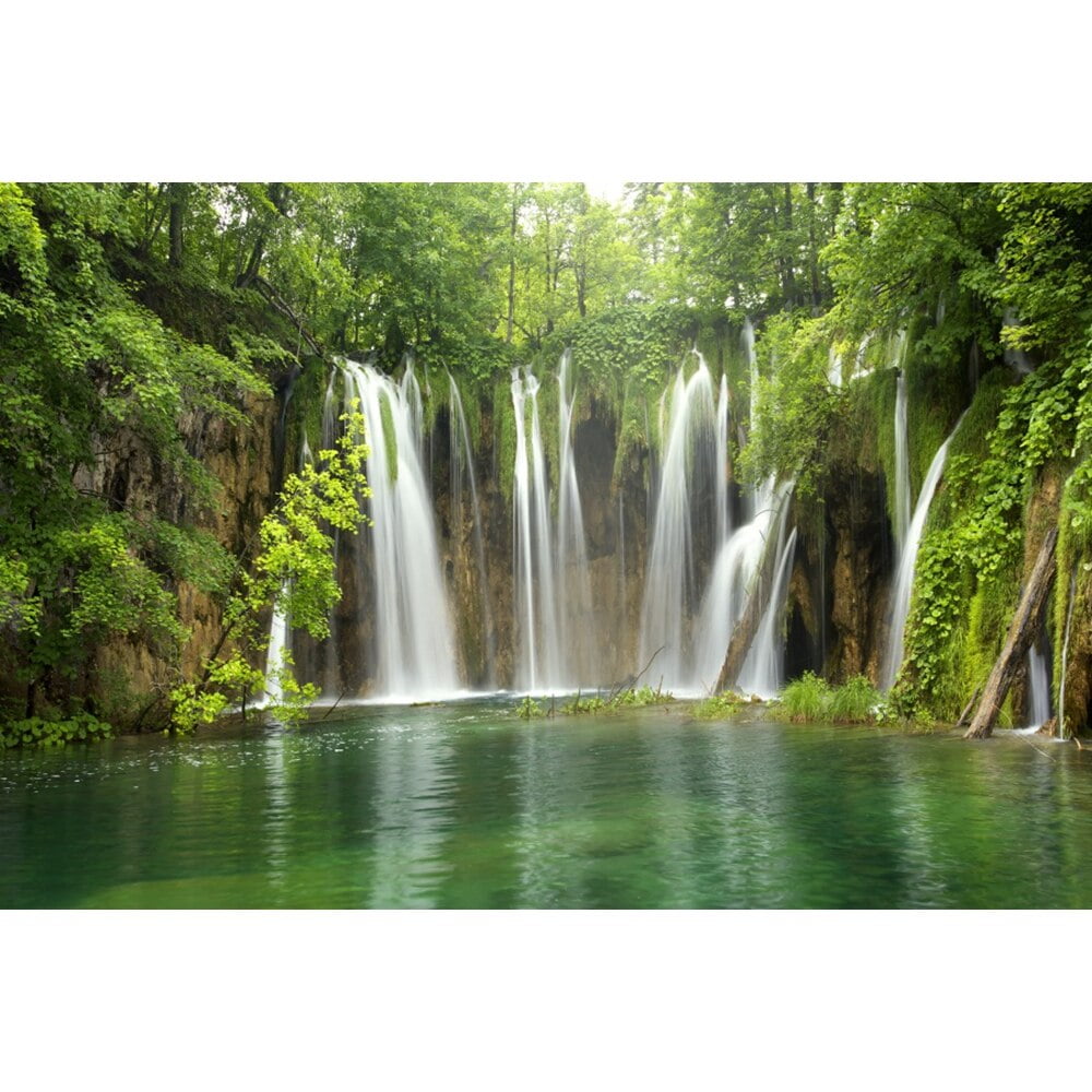 Spring Natural Scenery Waterfall Landscape Photography Backdrop ...