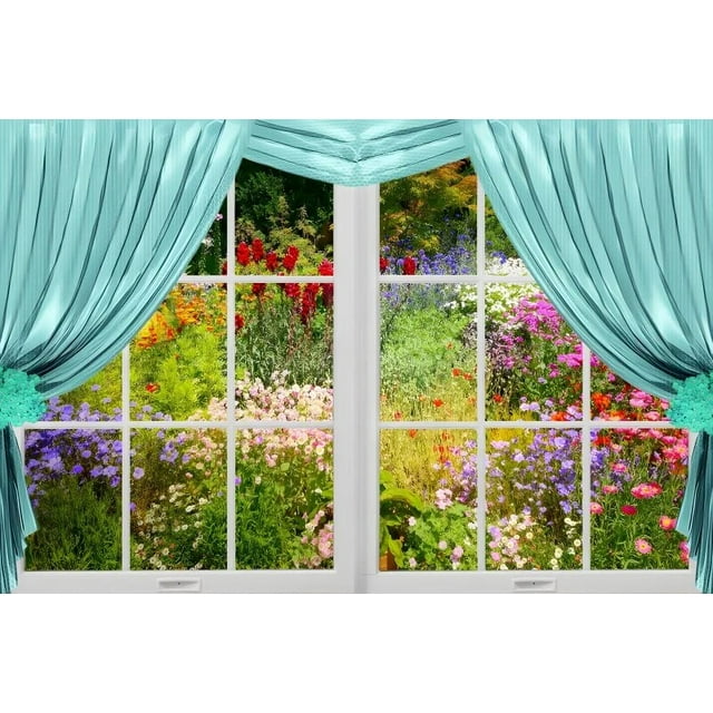 Spring Nature Flowers Backgrounds For Photography Interior Window Scene ...