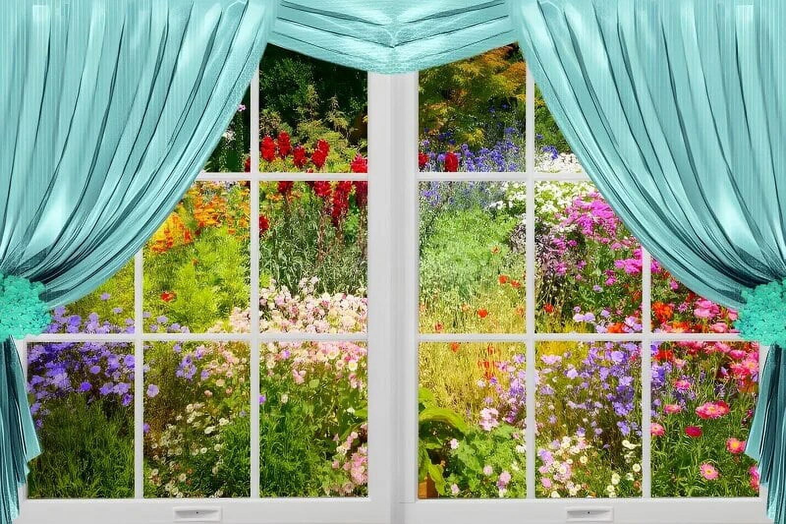 Spring Nature Flowers Backgrounds For Photography Interior Window Scene ...
