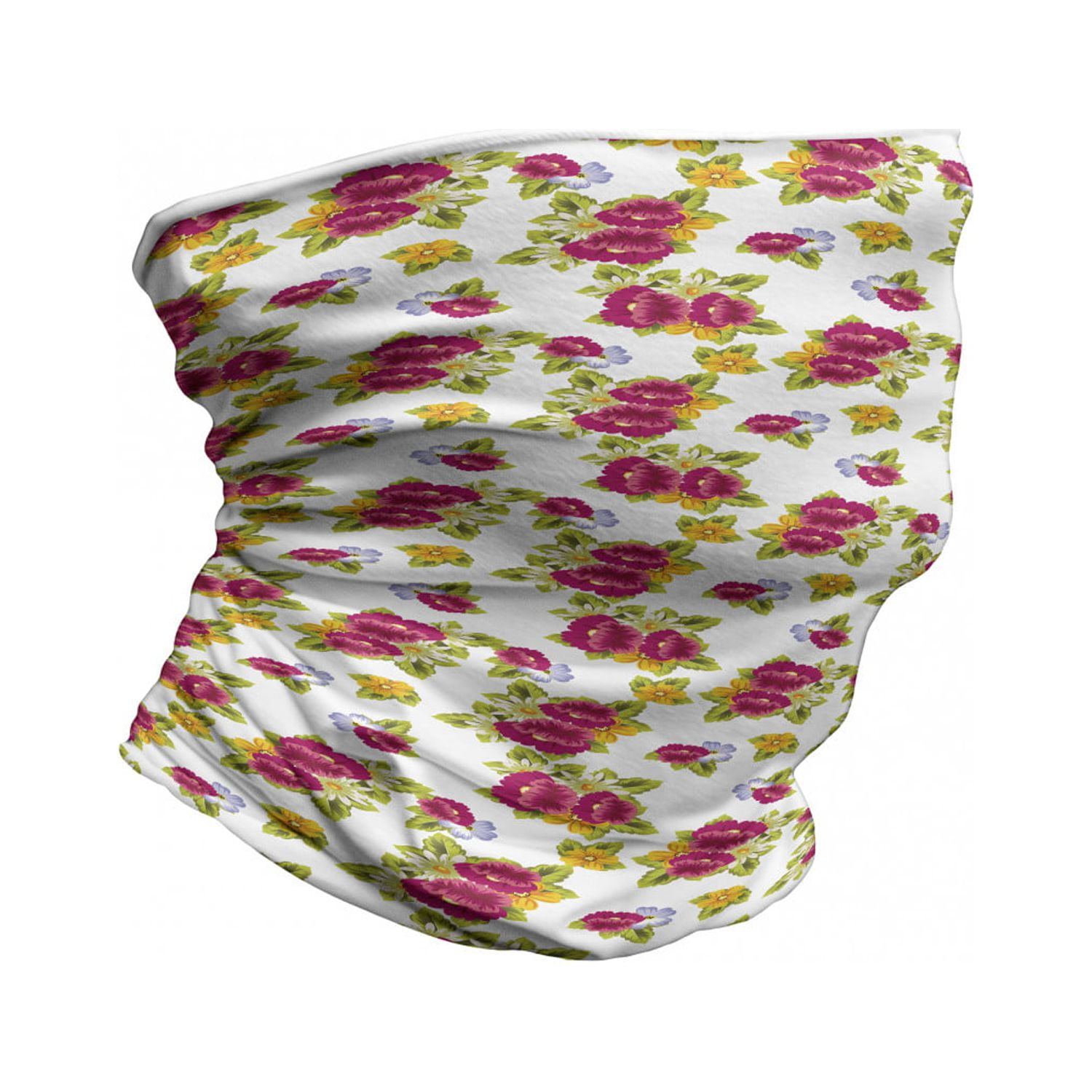 Spring Neck Gaiter, Colorful Fresh Wildflowers, Unisex, Multicolor, by ...