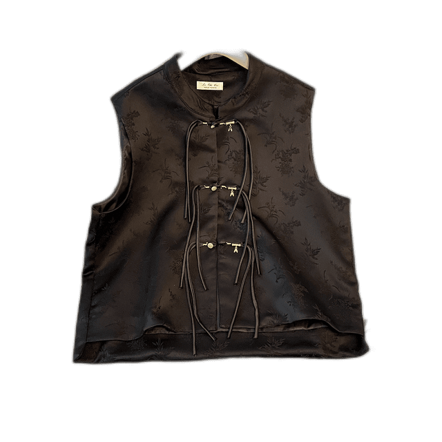 Spring New Style New Chinese Style Jacquard Vest Women'S High-End Tang ...