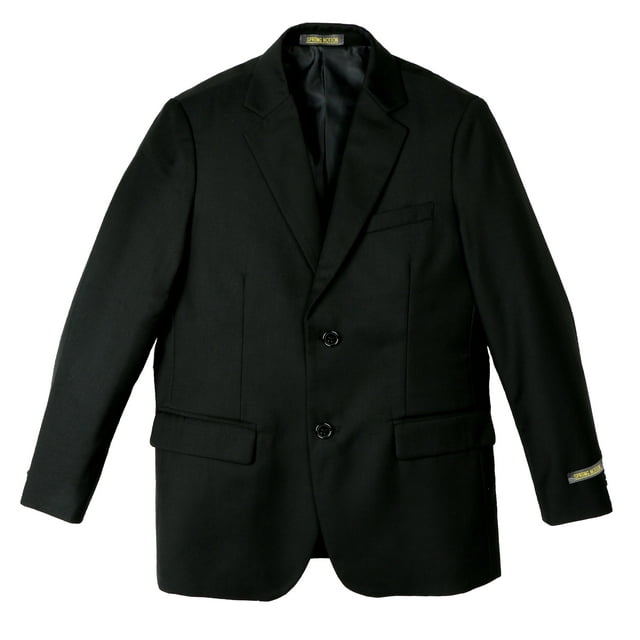 Spring Notion Big Boys' Two Button Blazer, Black - Walmart.com