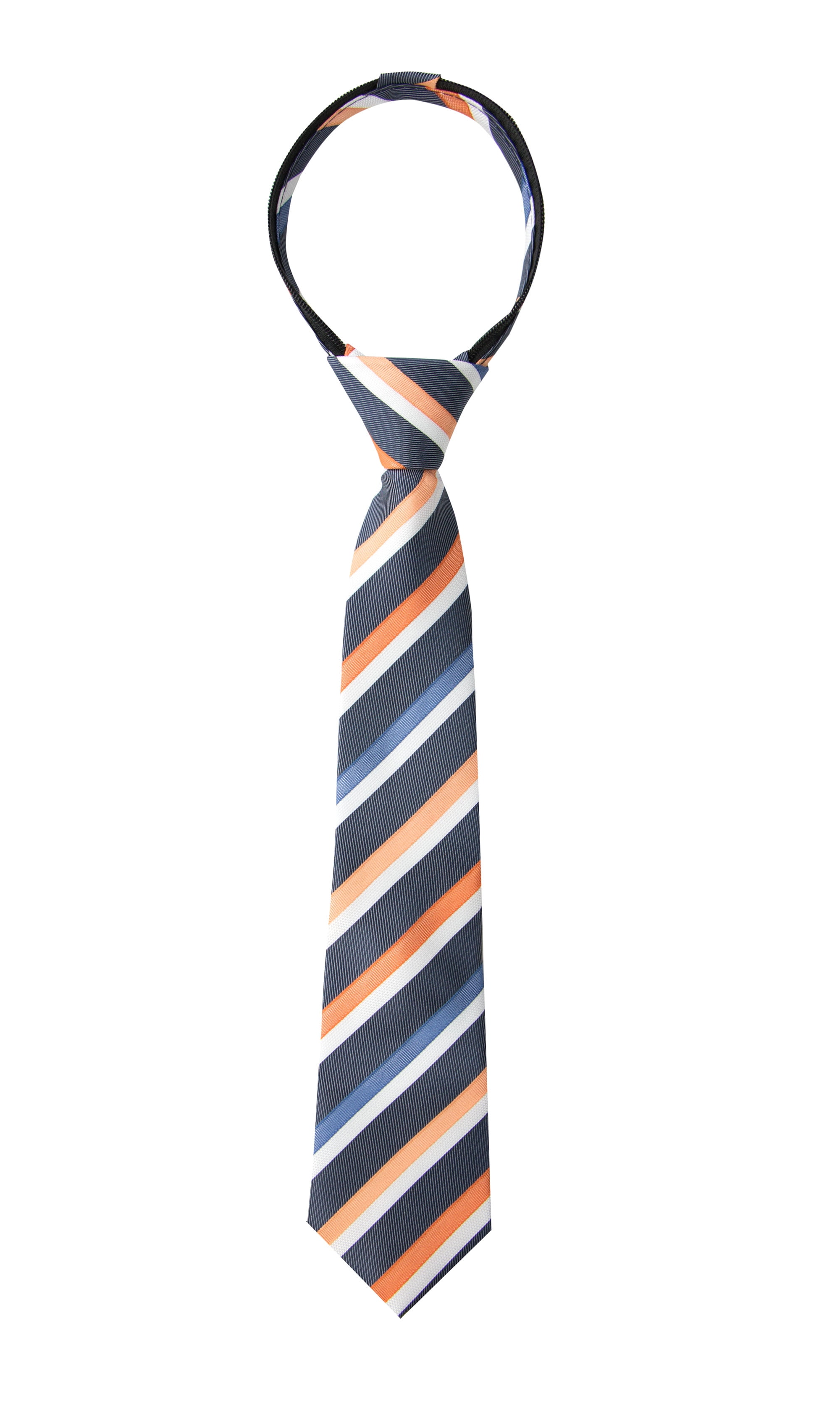 Spring Notion Boy's Striped Woven Zipper Tie - Walmart.com