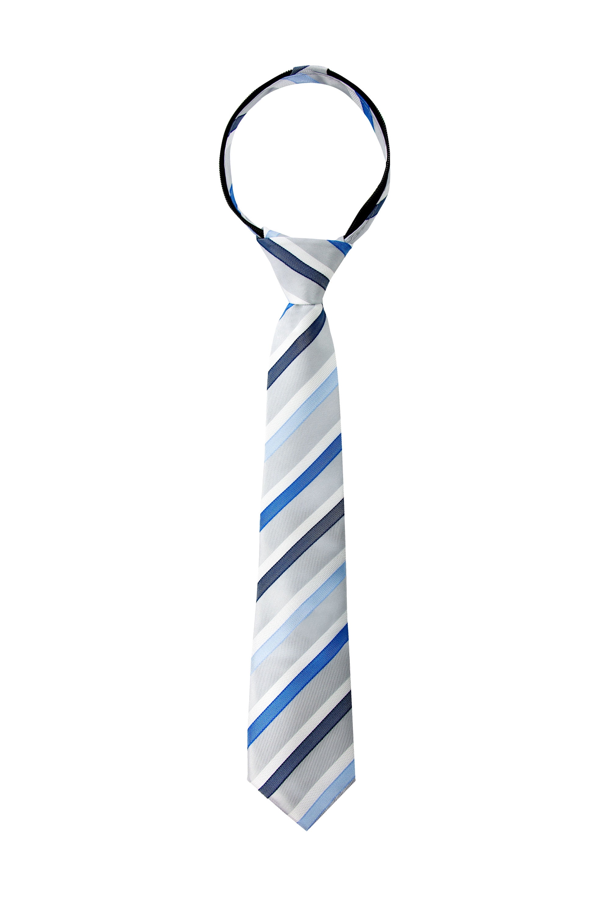 Spring Notion Boy's Striped Woven Zipper Tie - Walmart.com