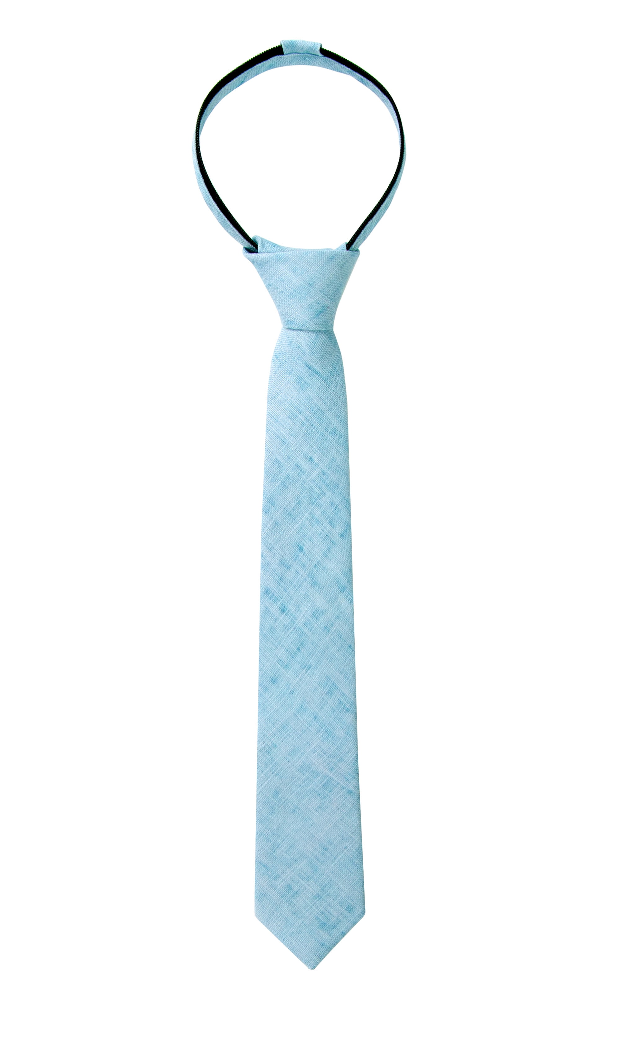 Spring Notion Boys' Mottled Linen Zipper Necktie - Walmart Business ...