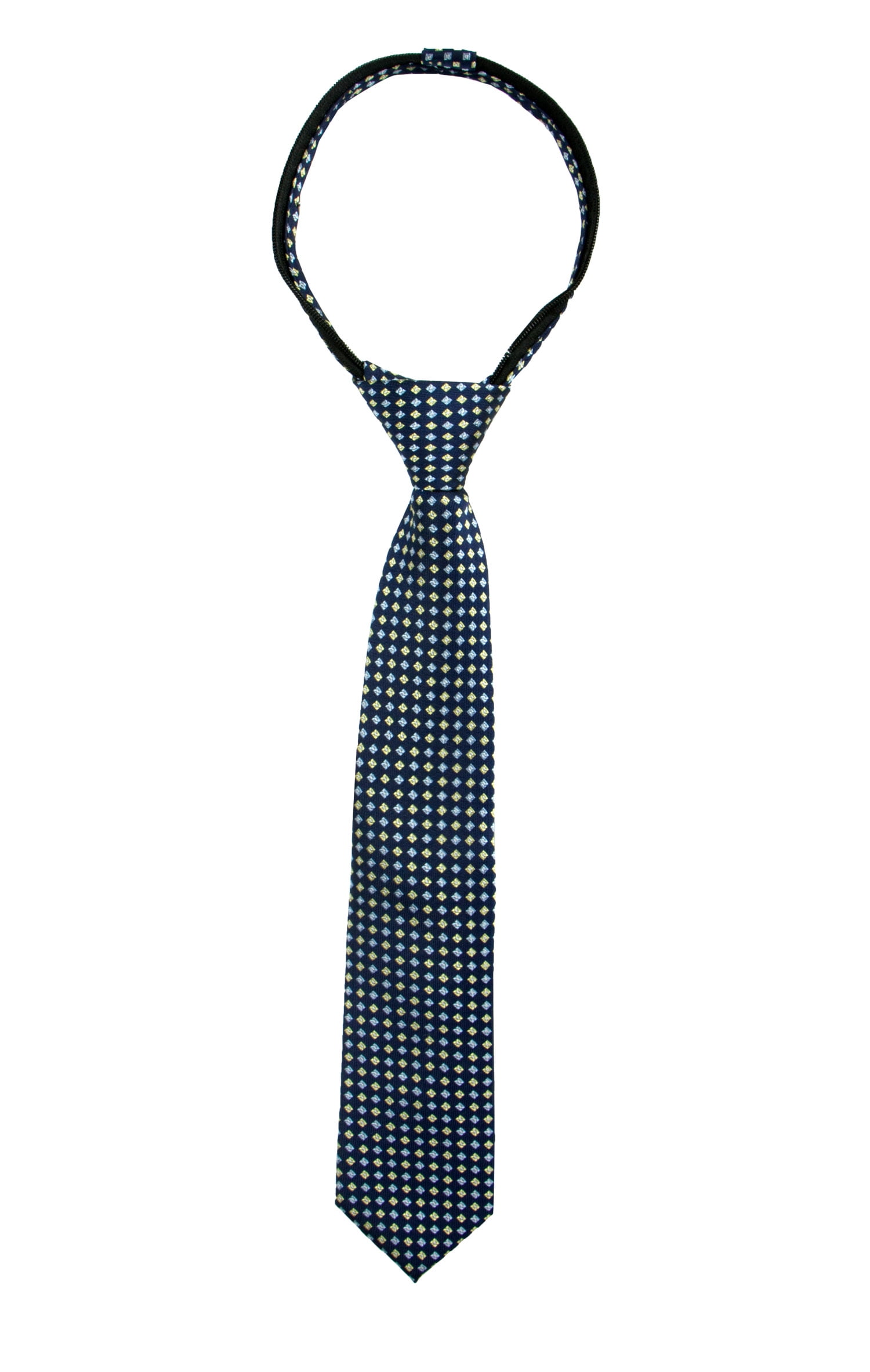 Spring Notion Boys' Pre-tied Woven Zipper Tie Medium Royal Blue ...