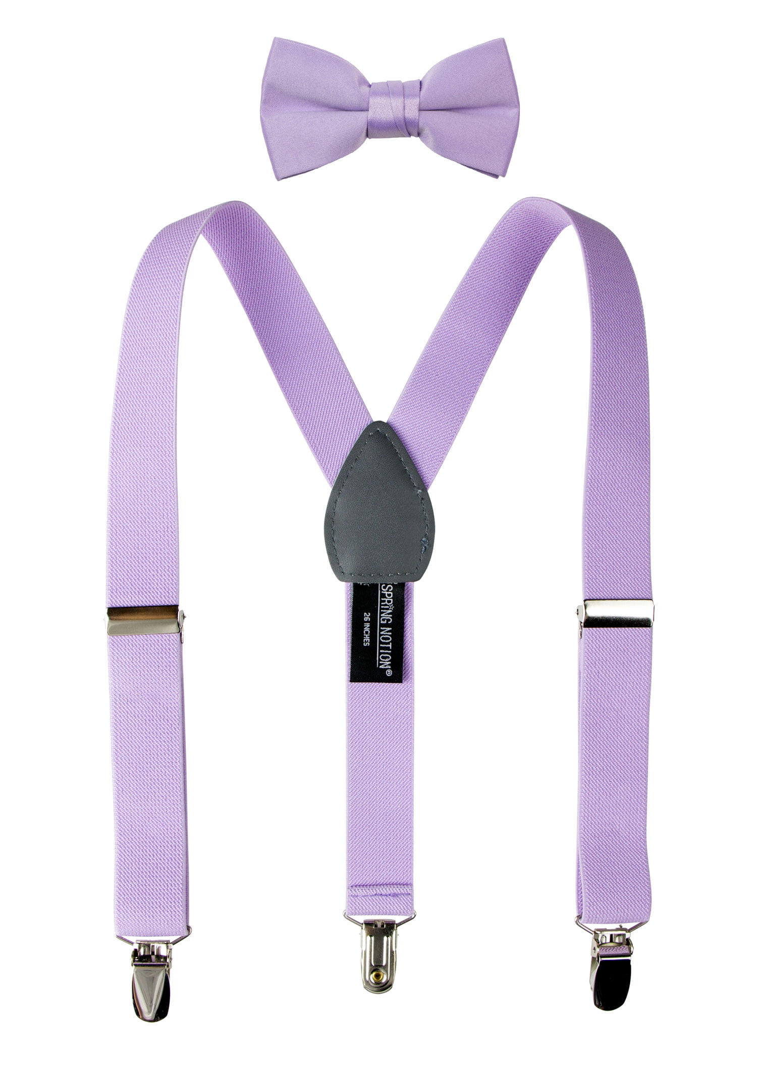 Spring Notion Boys' Suspenders and Solid Color Bowtie Set - Walmart.com