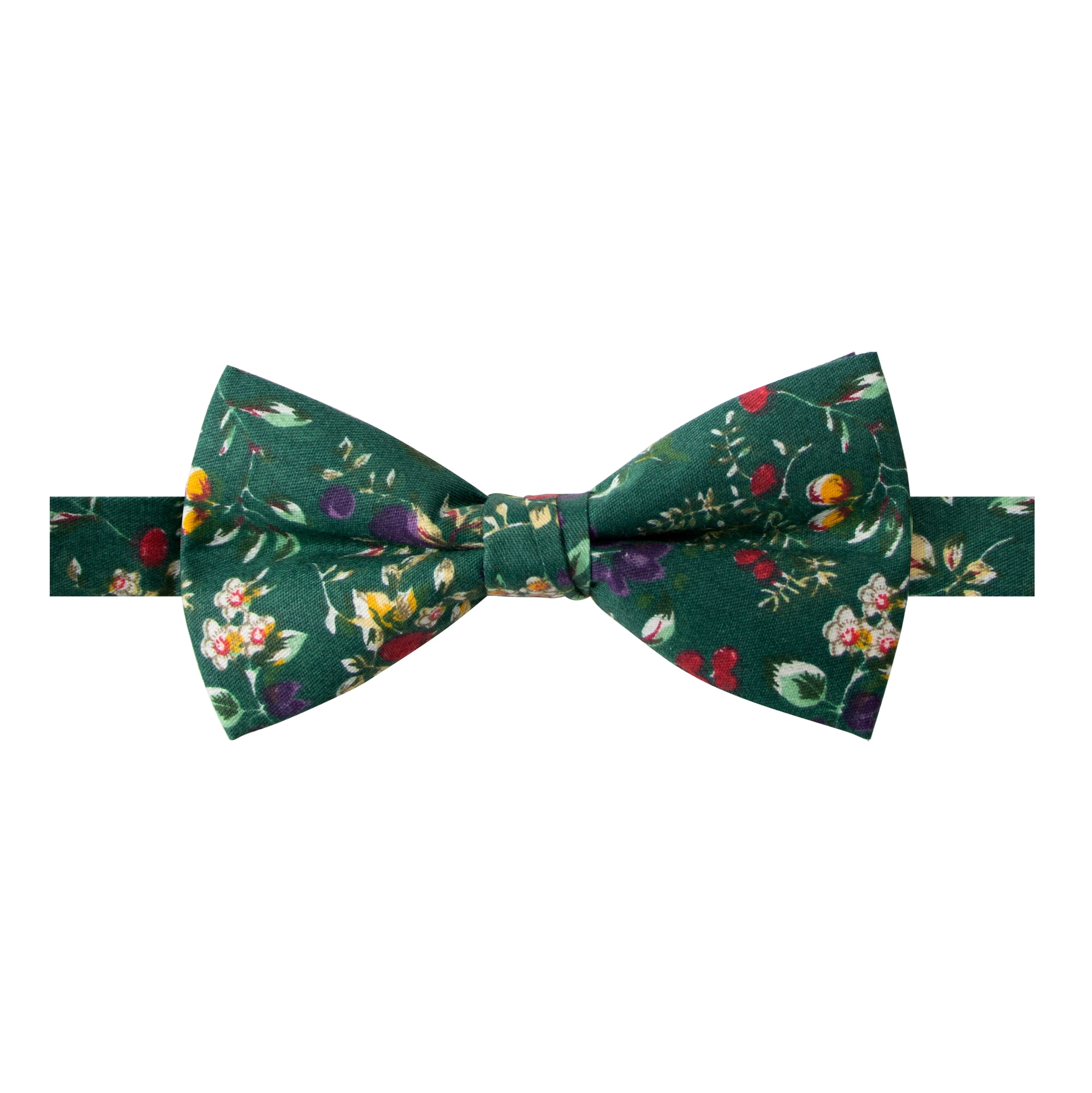 Spring Notion Men's Cotton Floral Print Pre-tied Bow Tie - Walmart.com