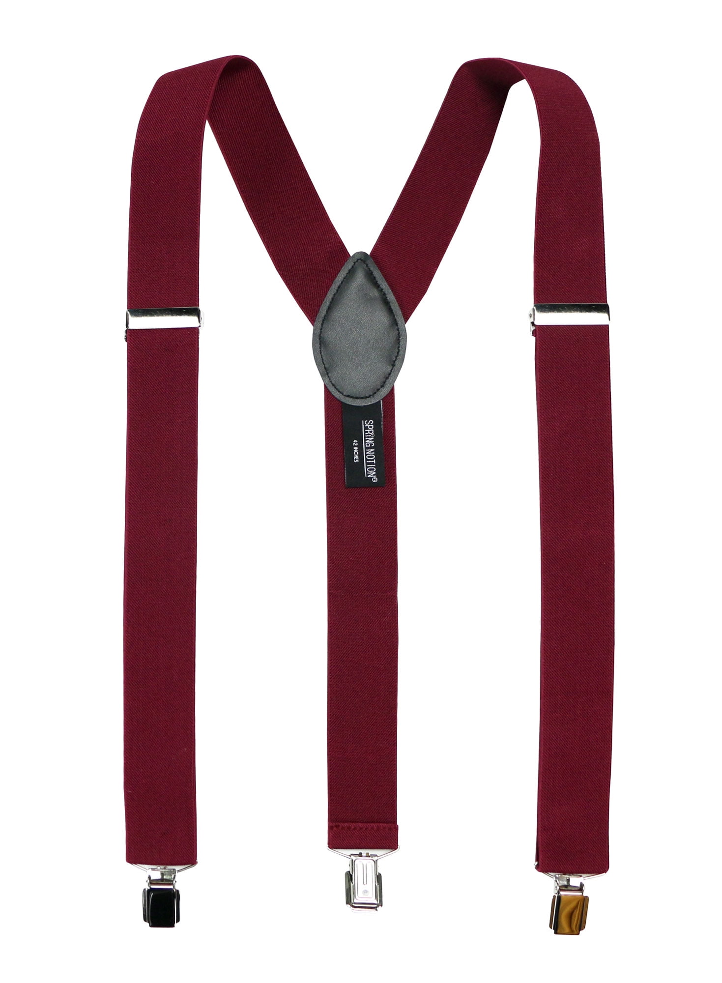 Spring Notion Men's Solid Color Suspenders - Walmart.com