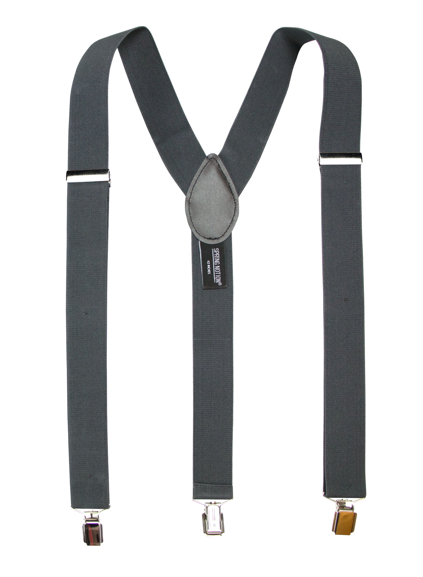 Spring Notion Men's Solid Color Suspenders - Walmart.com